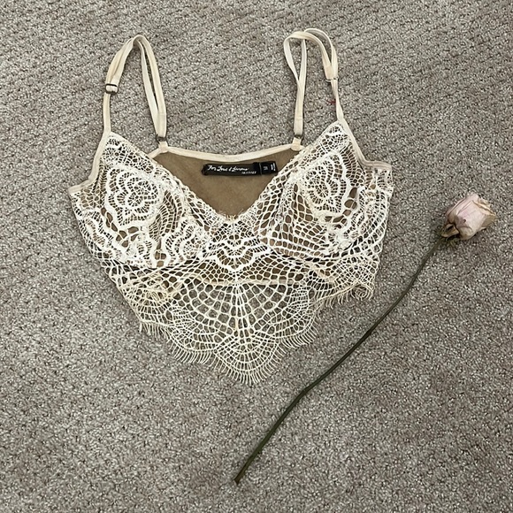 For Love And Lemons | Tops | For Love Lemons Tankbra Top With Cream ...